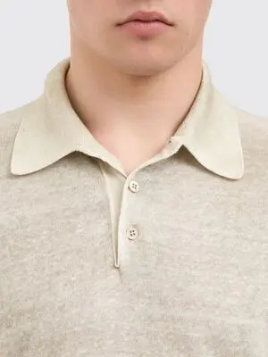 Avant Toi Linen And Cotton Polo Shirt - Brown