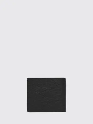 GIANNI CHIARINI Pebbled Leather Bifold Wallet With Logo Lettering