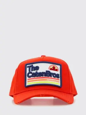 Dsquared2 Cotton Twill Hat With Logo Patch