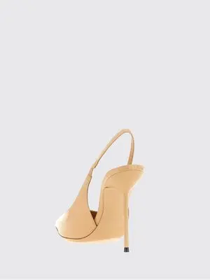 Paris Texas Slingback Court Shoes - Beige