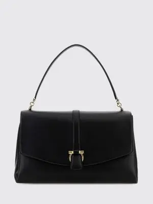 FERRAGAMO Calfskin Shoulder Bag - Black