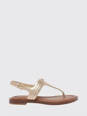 Michael Kors Mandy Leather Sandals - Gold