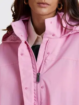 LA MARTINA Cropped Hooded Technical Fabric Windbreaker