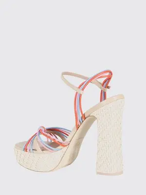 MALONE SOULIERS Lucille Multi Striped Nappa Leather Platform Sandals