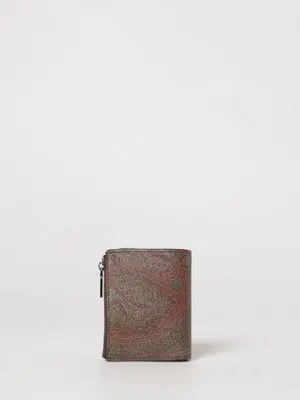 Etro Coated Cotton Paisley Print Wallet
