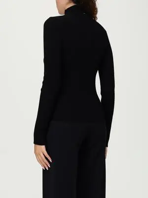 GENNY Ribbed Knit Turtleneck With Cutout Detail