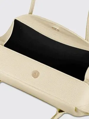 Yuzefi Oyster Shoulder Bag In Hammered Leather With Double Handle