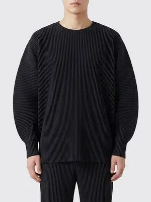 Issey Miyake Pleated Polyester T-shirt - Black