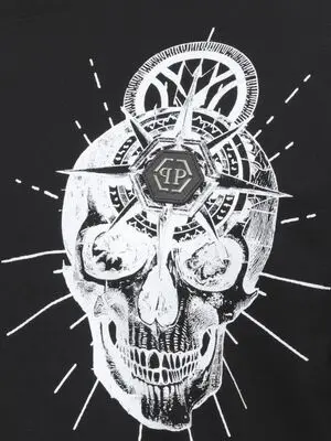 Philipp Plein Cotton Skull T-shirt - Black