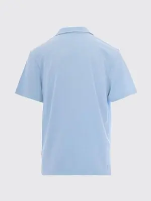 Lacoste Short-sleeve Cotton Polo Shirt With Ribbed Collar - Blue