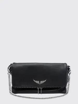 Zadig&Voltaire Rocky Studded Grained Calf Leather Crossbody Bag