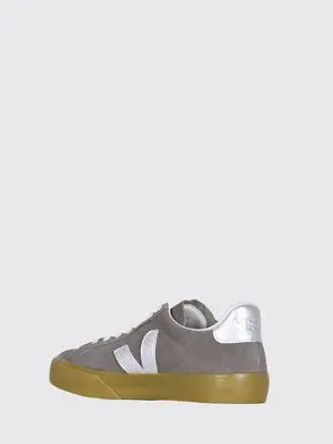 VEJA Campo Low Top Sneakers In O.t. Leather - Silver