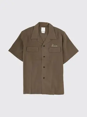 Visvim Short-sleeved Rayon Bowling Shirt With Camp Collar