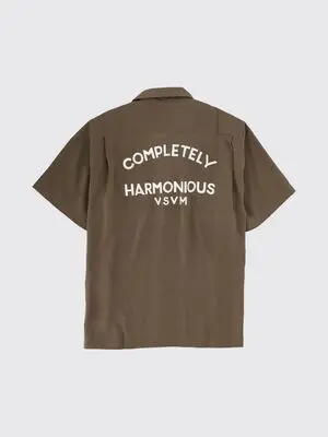 Visvim Short-sleeved Rayon Bowling Shirt With Camp Collar