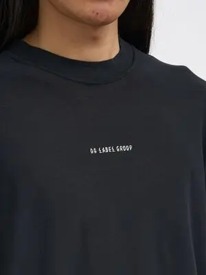 44 LABEL GROUP Cotton T-shirt With Logo - Black