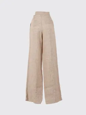 Emporio Armani Tailored Linen Blend Wide-leg Trousers