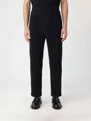 Issey Miyake Pleated Crepe Trousers - Black