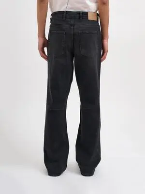REPRESENT Cotton Denim Flared Jeans - Black