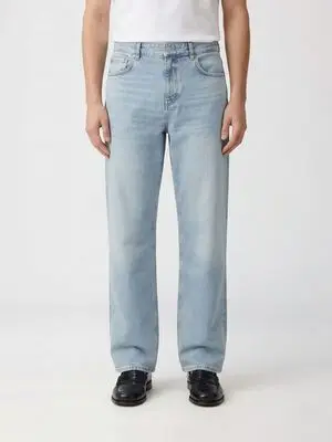 REPRESENT Cotton Denim Flared Jeans - Blue