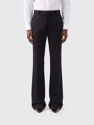 TOM FORD Mid-rise Wool Flared Tailored Pants With Off-center Closure