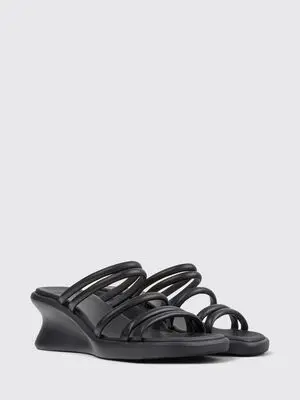 Camper Louise Leather Wedge Sandals