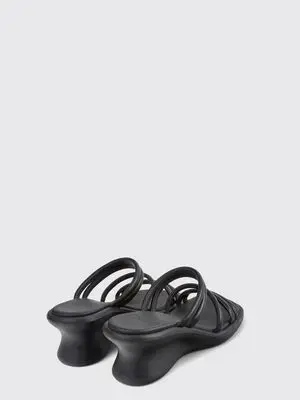 Camper Louise Leather Wedge Sandals
