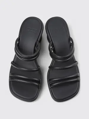 Camper Louise Leather Wedge Sandals