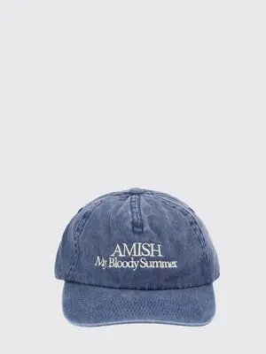 AMISH SUPPLIES Cotton Baseball Cap With Embroidered Logo And Slogan - Denim