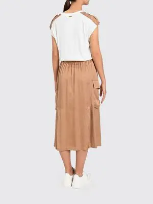 TWINSET Viscose And Cotton Midi Cargo Dress