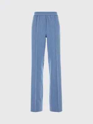 ORIANE High-waisted Pinstriped Straight Leg Pants