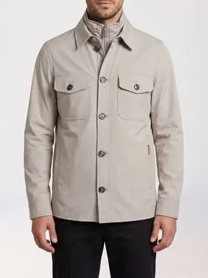 MOORER Polyester Shirt Jacket - Sand
