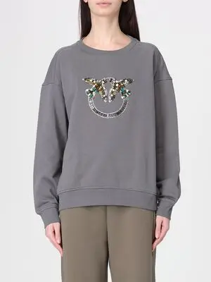Pinko Embellished Crewneck Sweatshirt - Grey