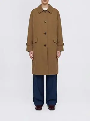 Max Mara Petali Cotton Blend Raincoat - Brown