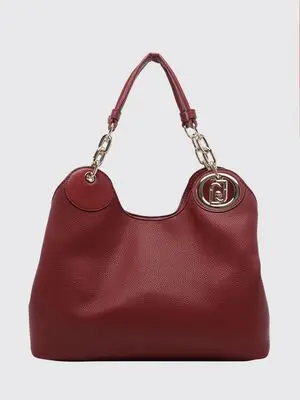Liu Jo Grained Faux Leather Shoulder Bag With Double Handle - Red