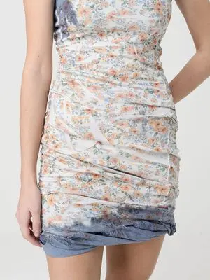 DIESEL® D-ayana Floral Cotton Mini Dress