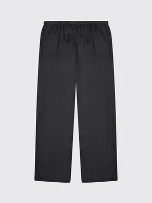 ALYSI Straight Silk Trousers With Drawstring Waist