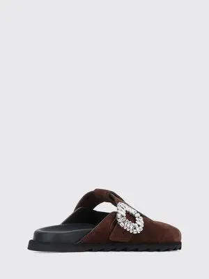 ROGER VIVIER Embellished Buckled Clogs