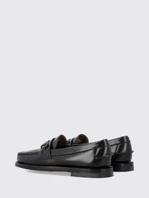 SEBAGO Joe Brushed Leather Penny Loafers With Metal Horsebit