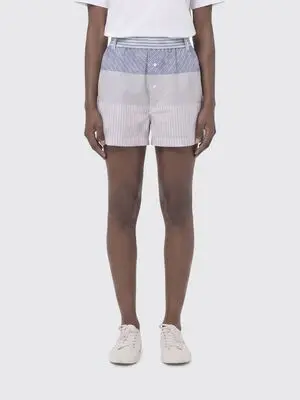 Moschino Mid-rise Cotton Shorts With Patchwork Print