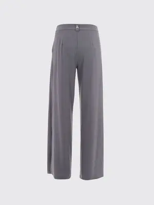 Patrizia Pepe Satin Wide Leg Trousers - Grey