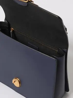 Pinko Leather Top Handle Bag - Blue