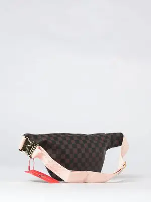 SPRAYGROUND Checkered Belt Bag In Coated Cotton With Adjustable Strap