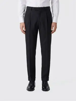 PT TORINO Virgin Wool Tailored Trousers Black