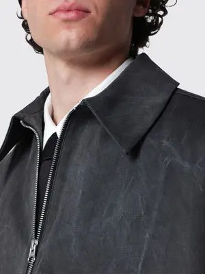 Séfr Cotton Shirt Jacket With Classic Collar And Zip Closure