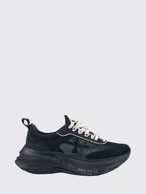 Premiata Hill Nylon And Suede Sneakers - Black