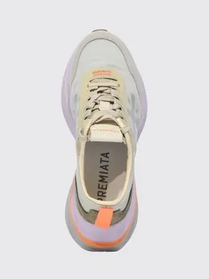 Premiata Hill Nylon And Suede Sneakers - White 2