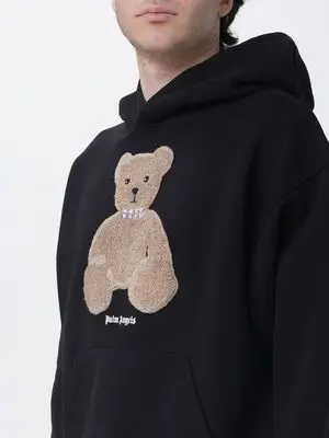 Palm Angels Teddy Bear Cotton Hooded Sweatshirt