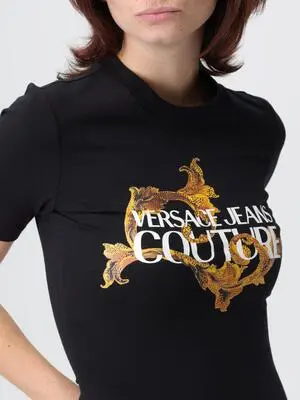Versace Printed Short Sleeve Dress