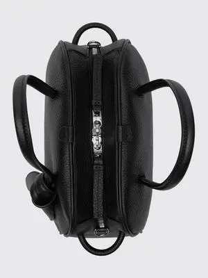Jacquemus Le Turismo Grained Leather Handbag With Decorative Knot - Black