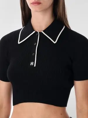 Amiri Ribbed Polo Shirt